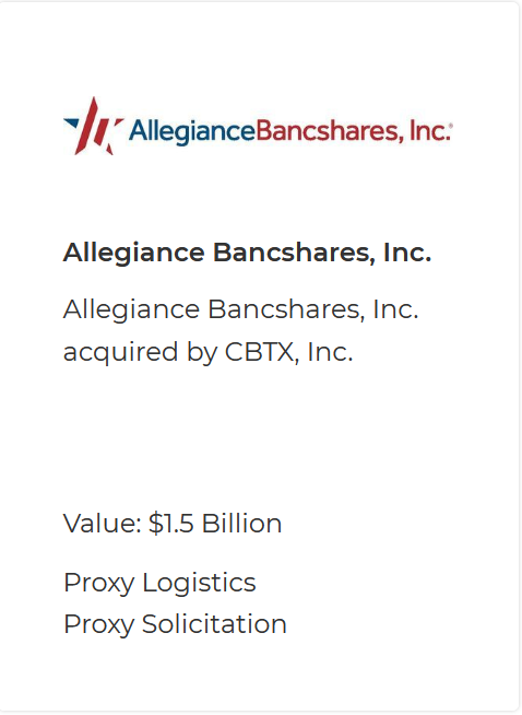 Transactions - Alliance Advisors